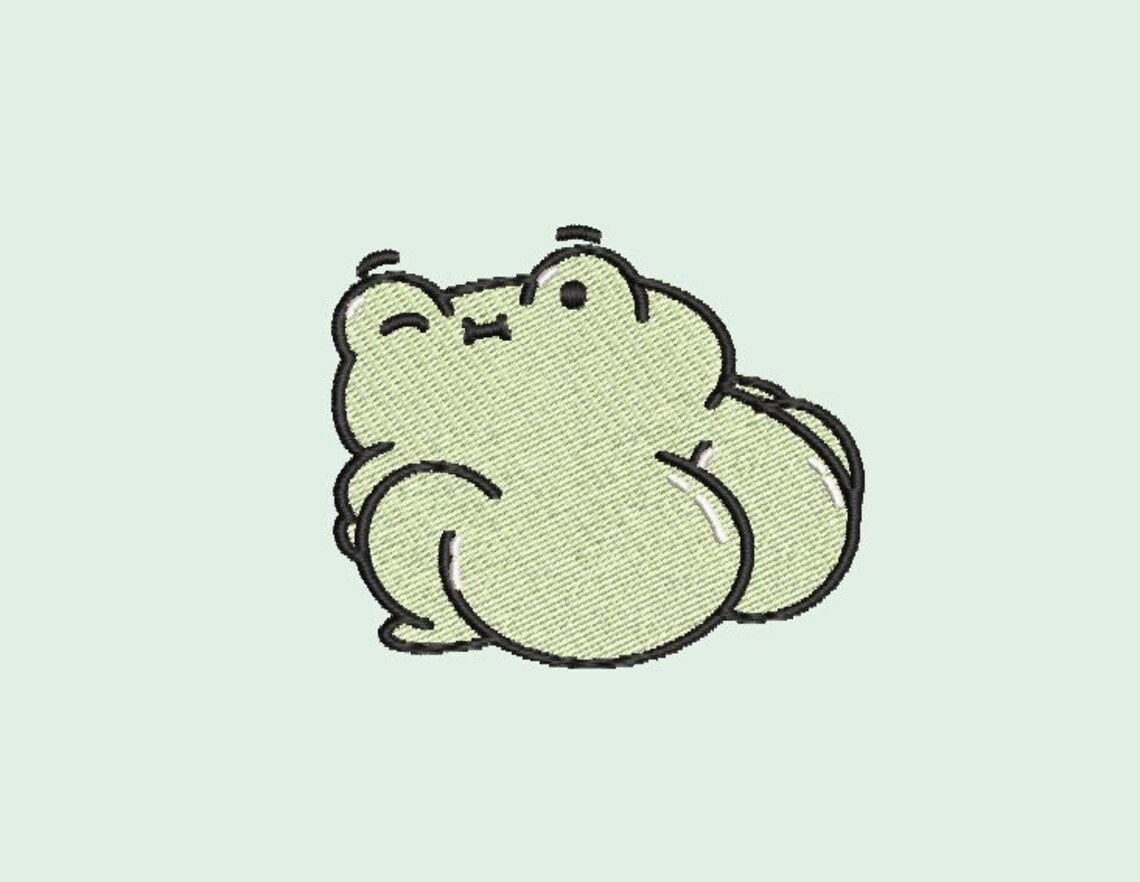 Frog Booty Embroidery File - Etsy
