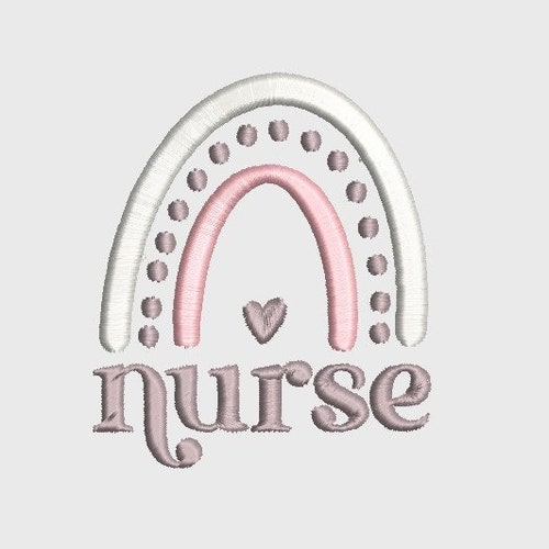 NURSE Script Zigzag Applique Embroidery Nursing Nurses Shirt - Etsy