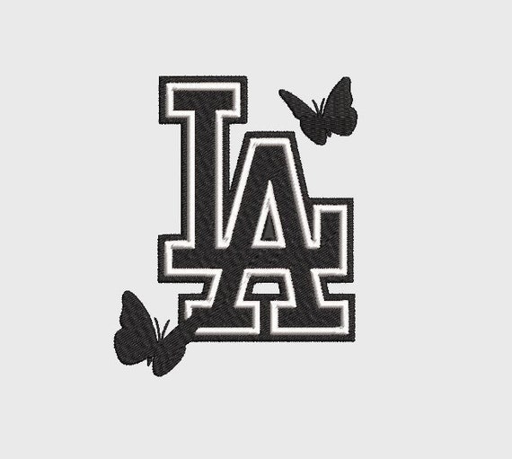 LA Butterfly Embroidery File - Etsy