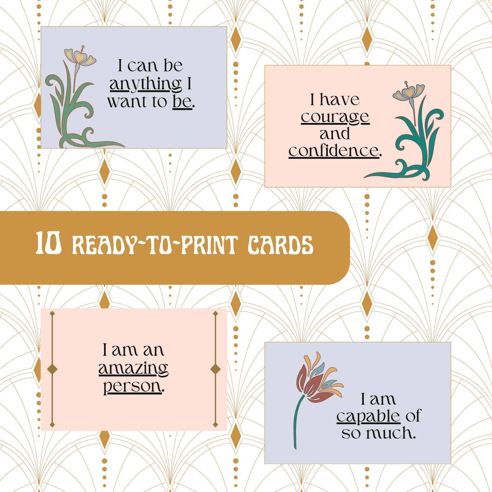 2024 Affirmation Cards, Meditation Cards, Affirmation Cards Printable ...