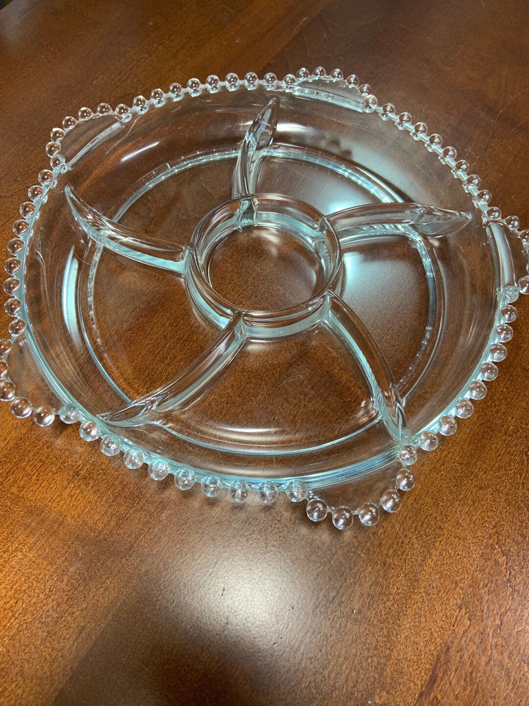 Vintage Candlewick 11 Relish Platter by Imperial Glass - Etsy