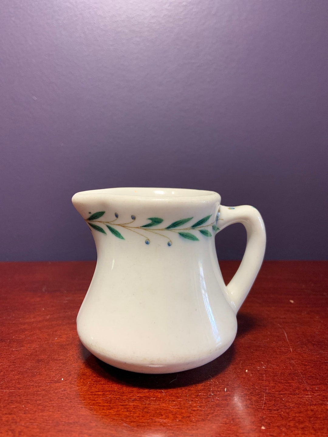 Vintage Iroquois China Creamer With Delicate Flower and Leaves Pattern ...