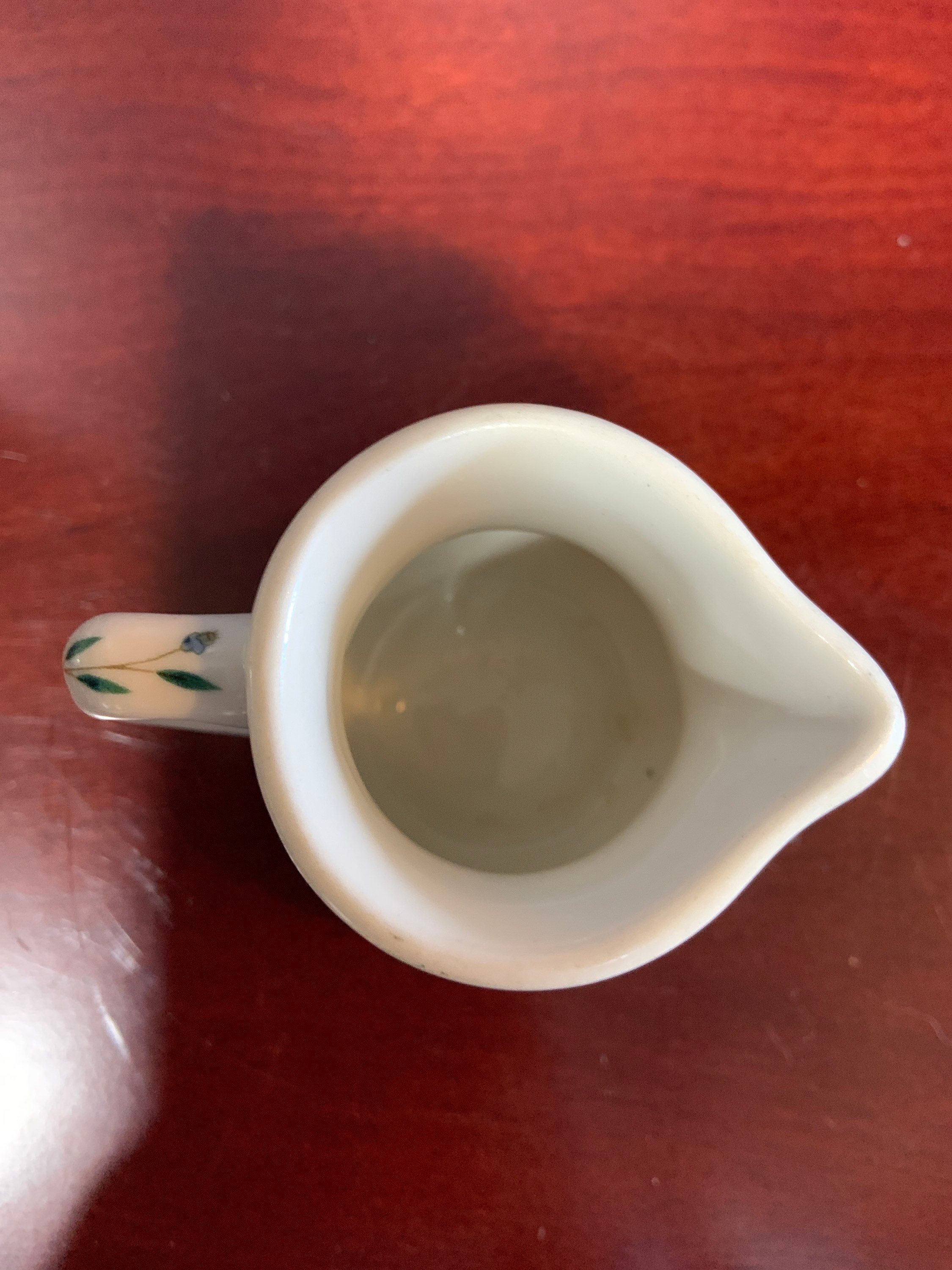 Vintage Iroquois China Creamer With Delicate Flower and Leaves Pattern ...