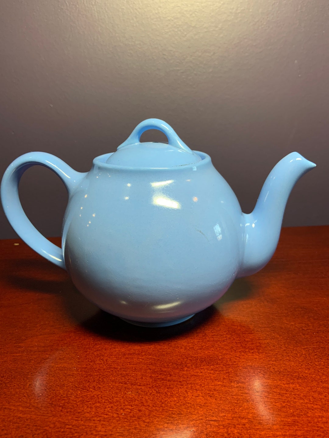 Vintage Cornflower Blue Lipton Teapot - Etsy