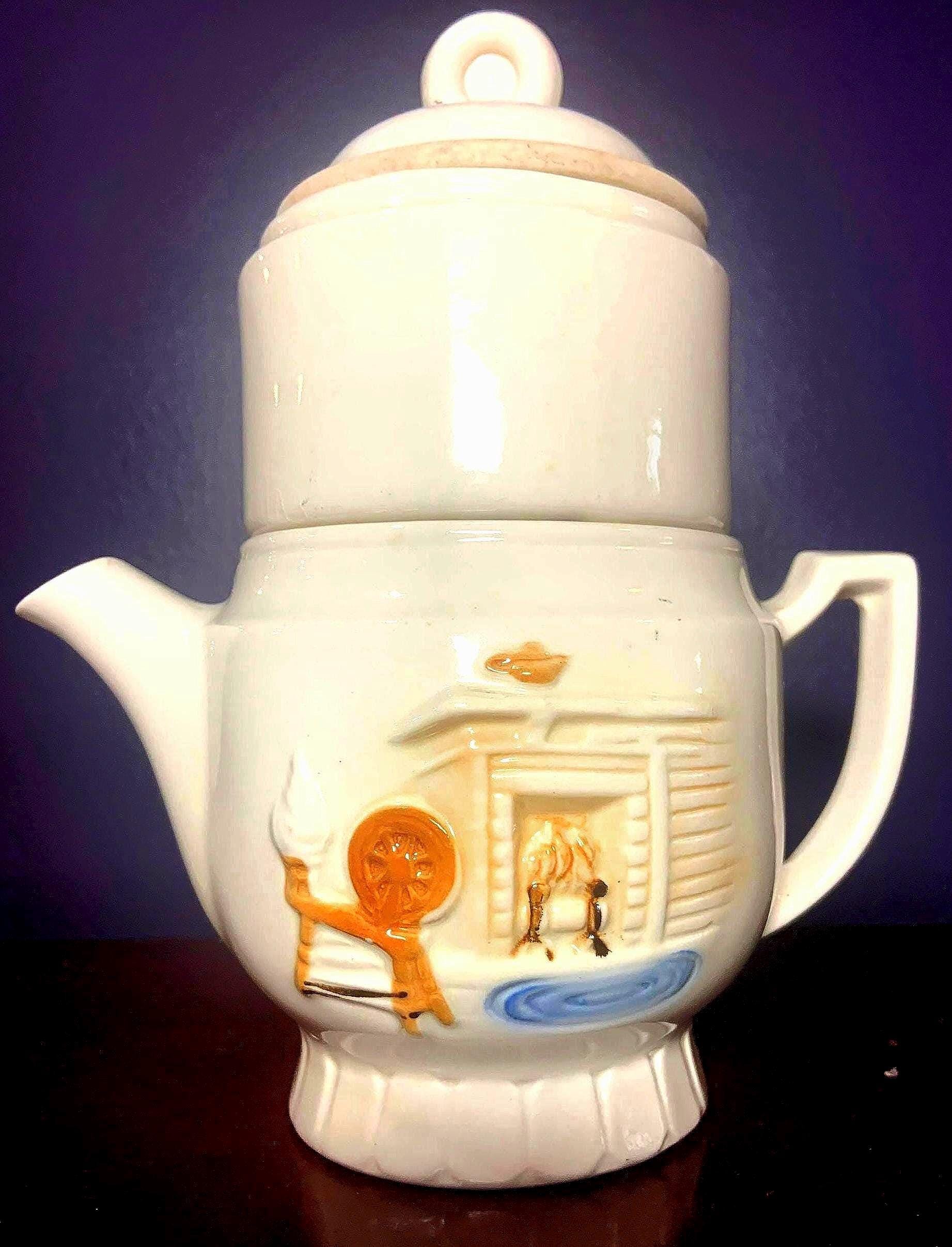 Vintage 1930s Porcelier Teapot With Matching Infuser. 3 Piece Set - Etsy