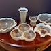6 Pieces of Fenton Moon Stone Hob Nail Glass - Etsy