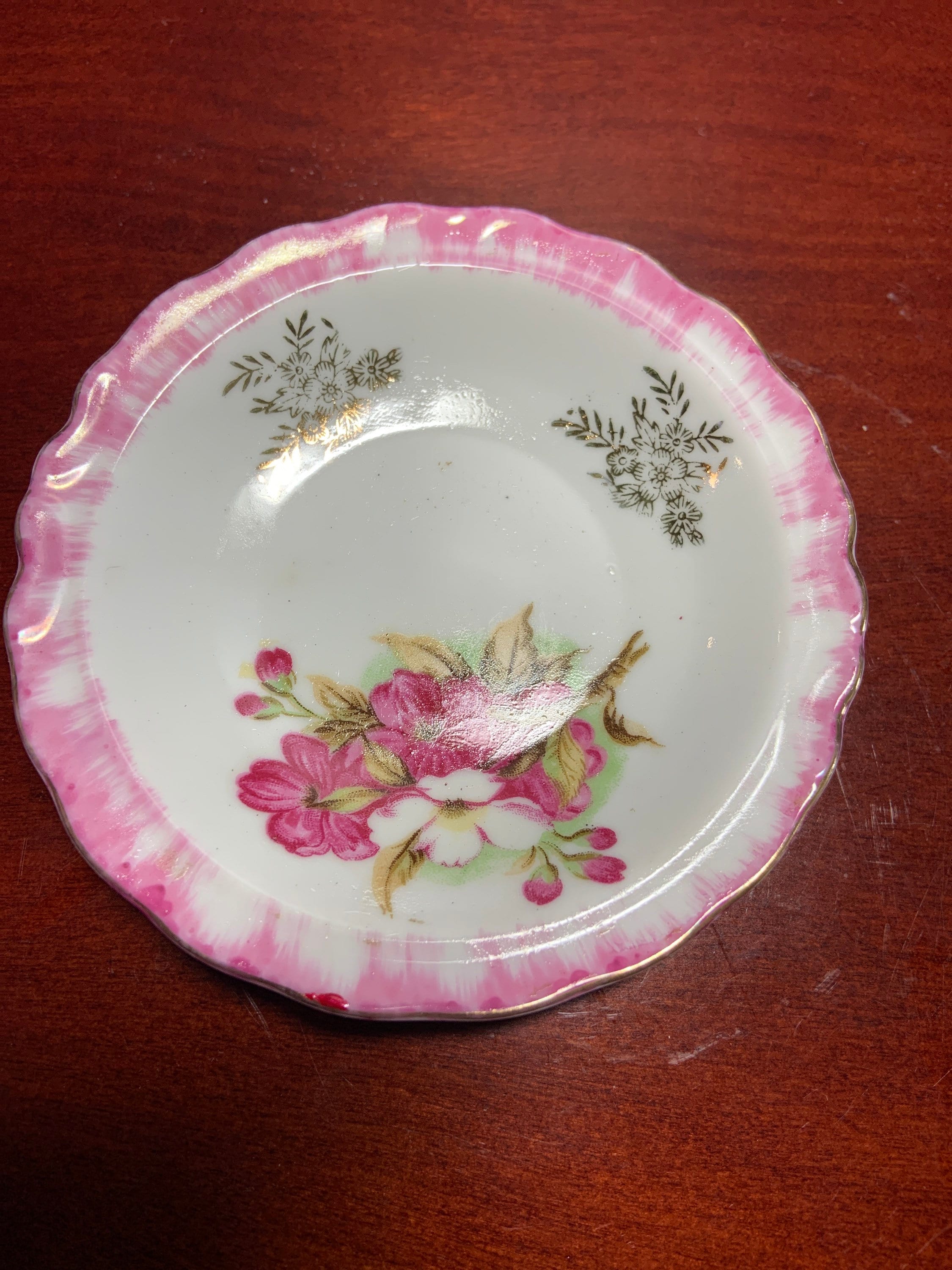 Vintage Royal Crown China Floral Pattern Creamer Pink and Gold - Etsy