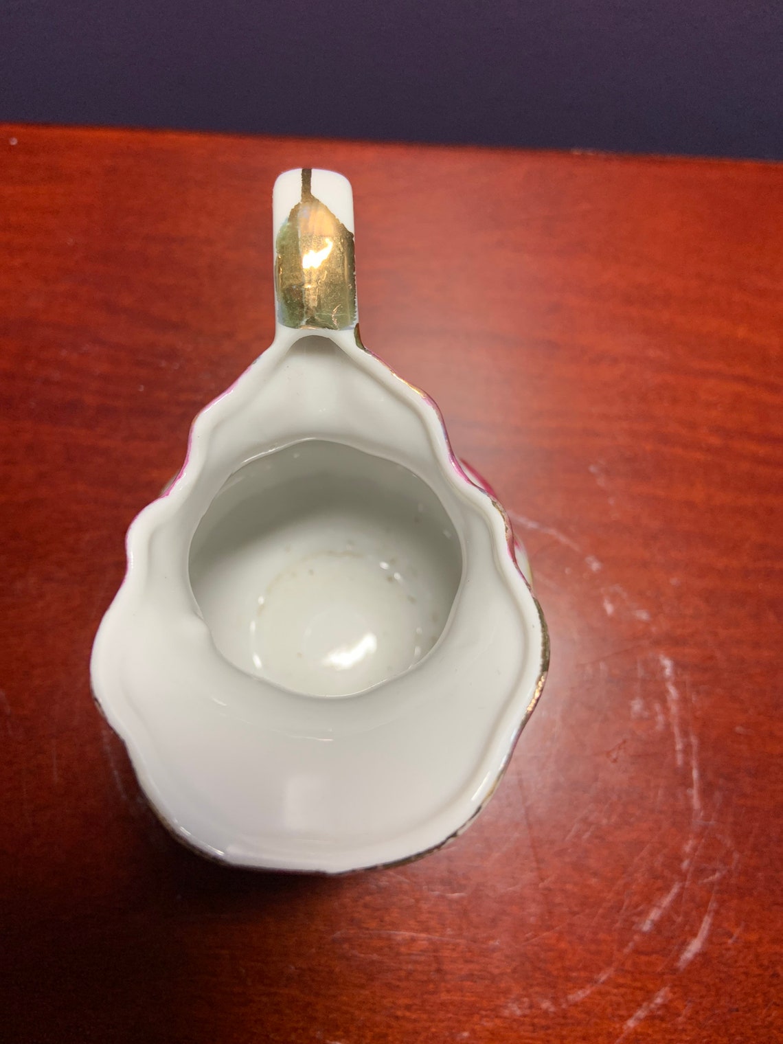 Vintage Royal Crown China Floral Pattern Creamer Pink and Gold - Etsy