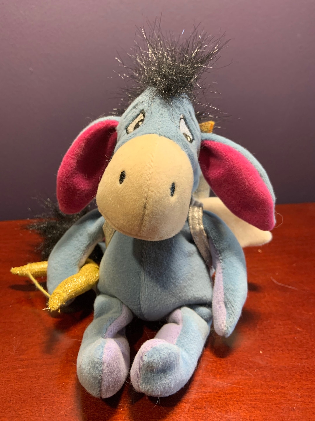 Disney Winnie the Pooh Cupid Eeyore Valentines Plush With Bow, Arrows ...