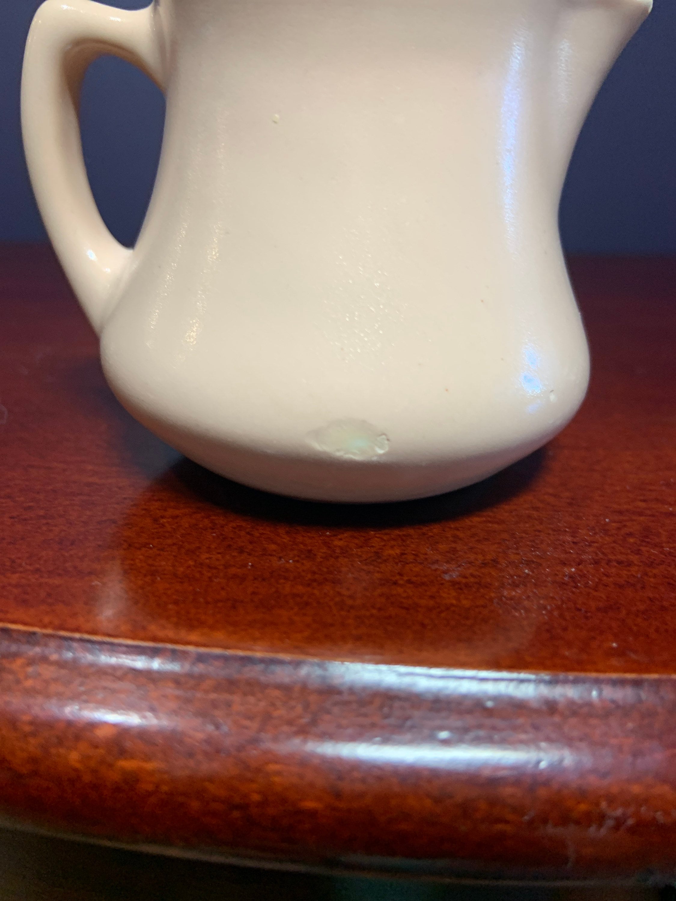 Vintage Small Beige Ceramic Creamer Pitcher Made in the USA Chefsware ...