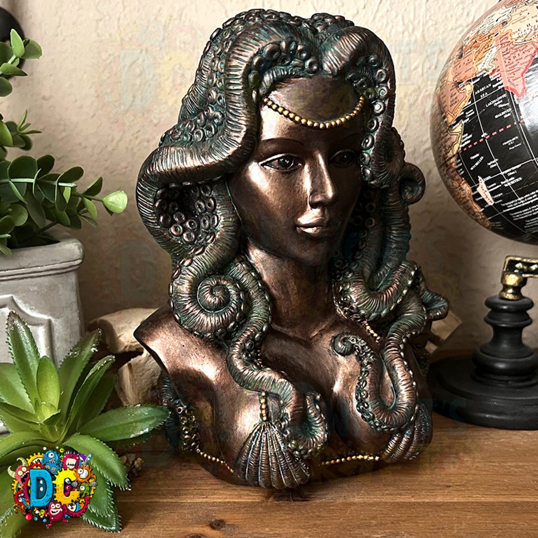 Sea Witch Bust, Statue, Figurine, Definitely Not a Mermaid or Medusa ...
