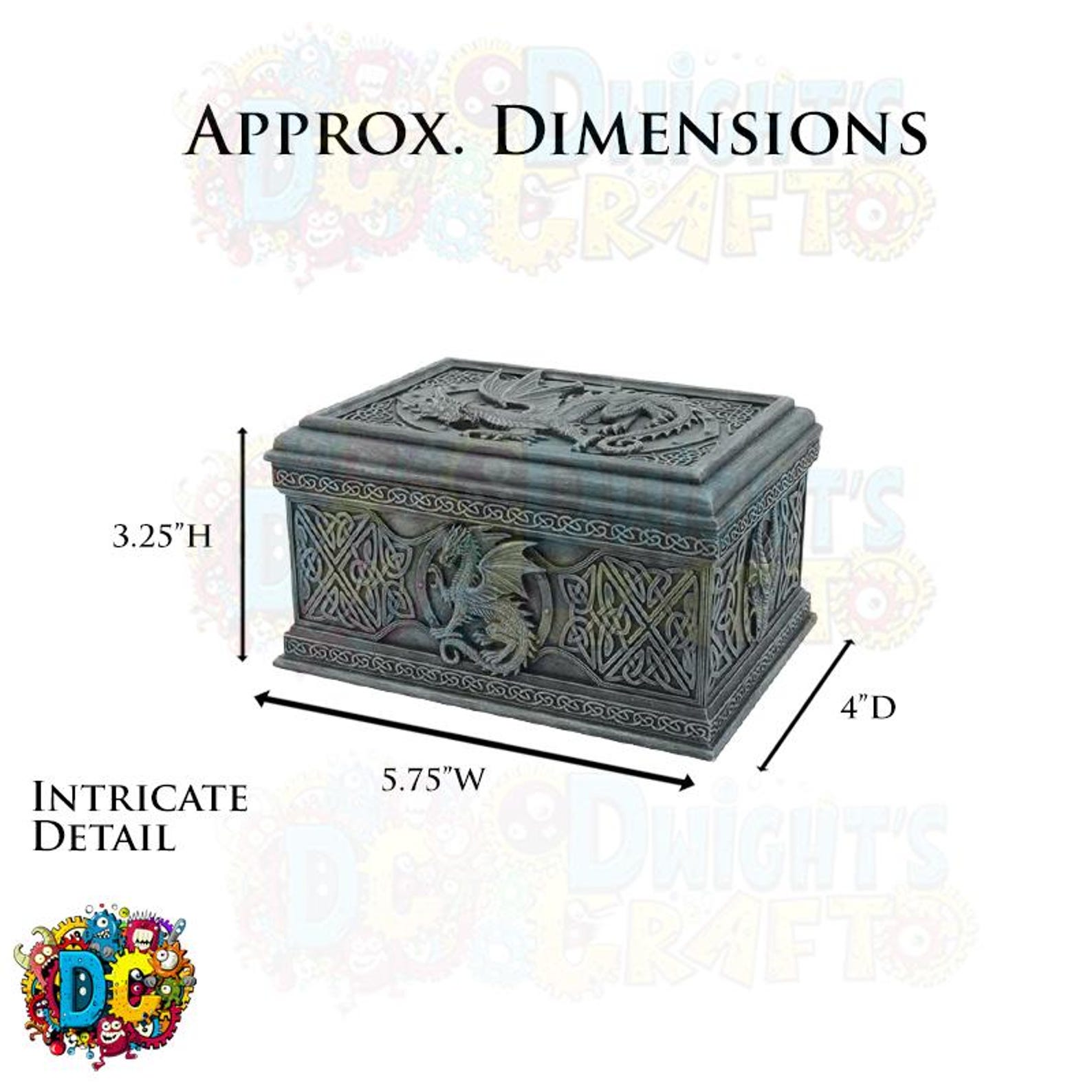 Celtic Dragon Jewelry Trinket Box - Etsy