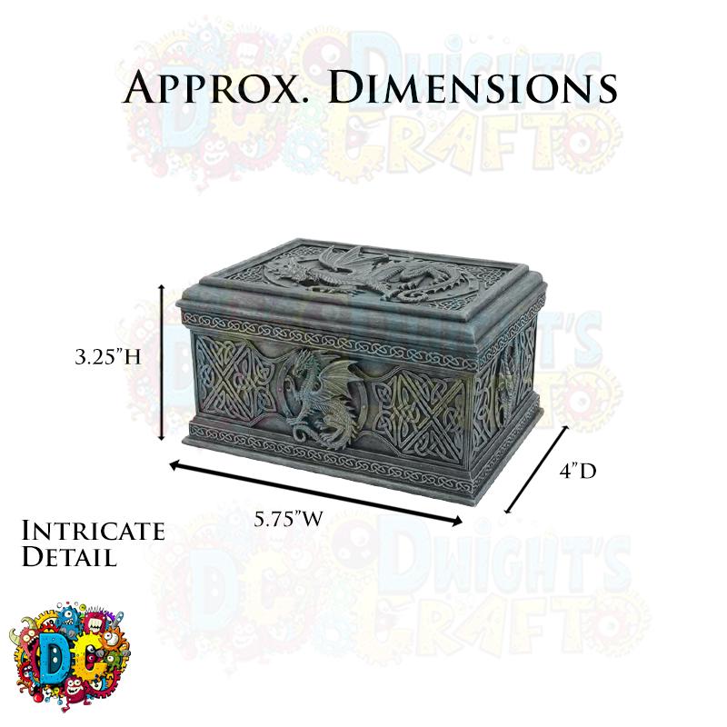 Celtic Dragon Jewelry Trinket Box - Etsy