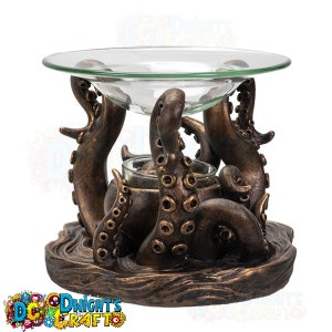 Octopus Kraken Tentacles Oil Burner / Wax Warmer, Home Decor, Incense Burner Aromatherapy, Wax ...