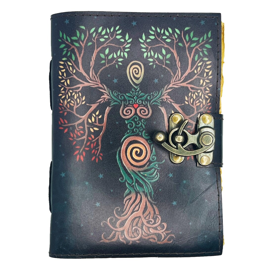 Handmade Leather Journal Deckled Edge Paper Notebook Tree - Etsy