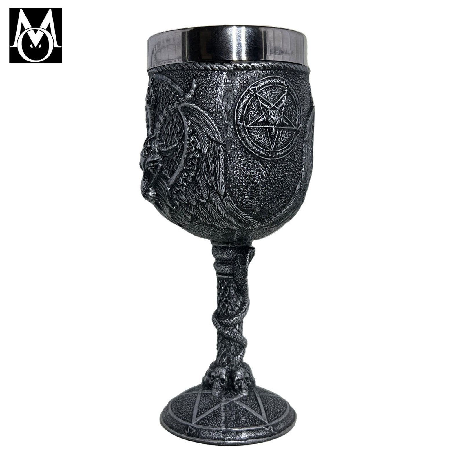 Baphomet Horned Goat Goblet, Baphomet False God, Idol, Chalice ...
