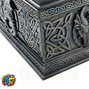 Celtic Dragon Jewelry Trinket Box - Etsy
