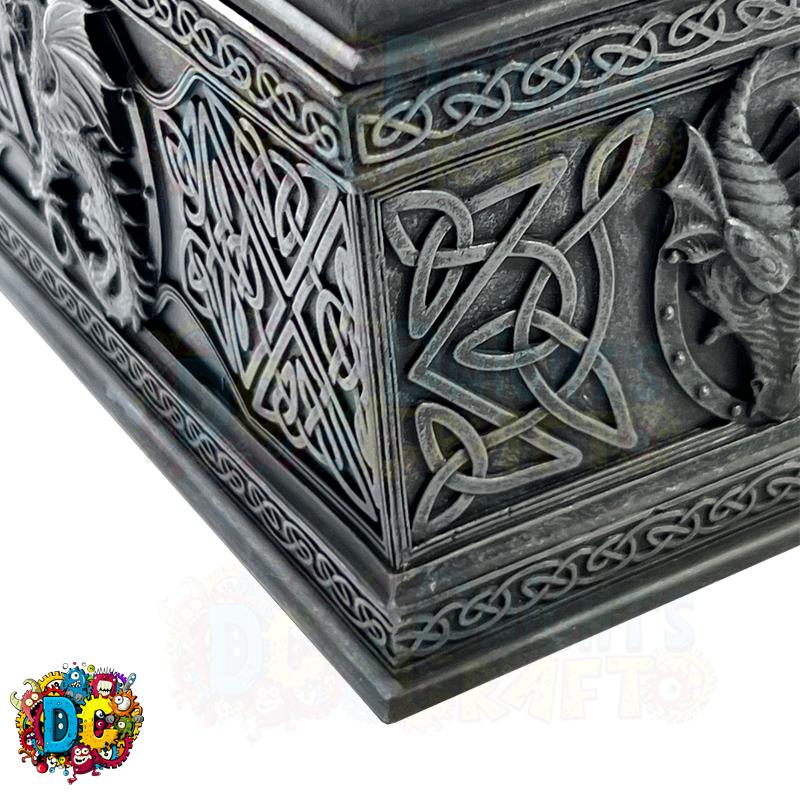 Celtic Dragon Jewelry Trinket Box - Etsy