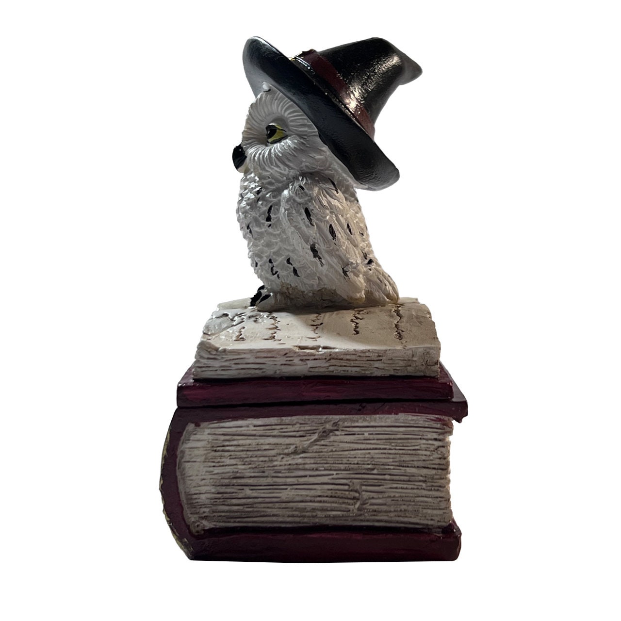 Witchy Owl Figurine: Magic Spell Book Trinket Box - Etsy