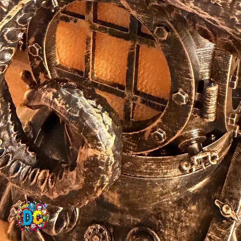 Steampunk Octopus Diver Helmet Lamp – 3D Printed Nautical Night Light ...