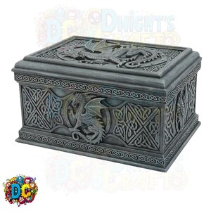 Celtic Dragon Jewelry Trinket Box - Etsy