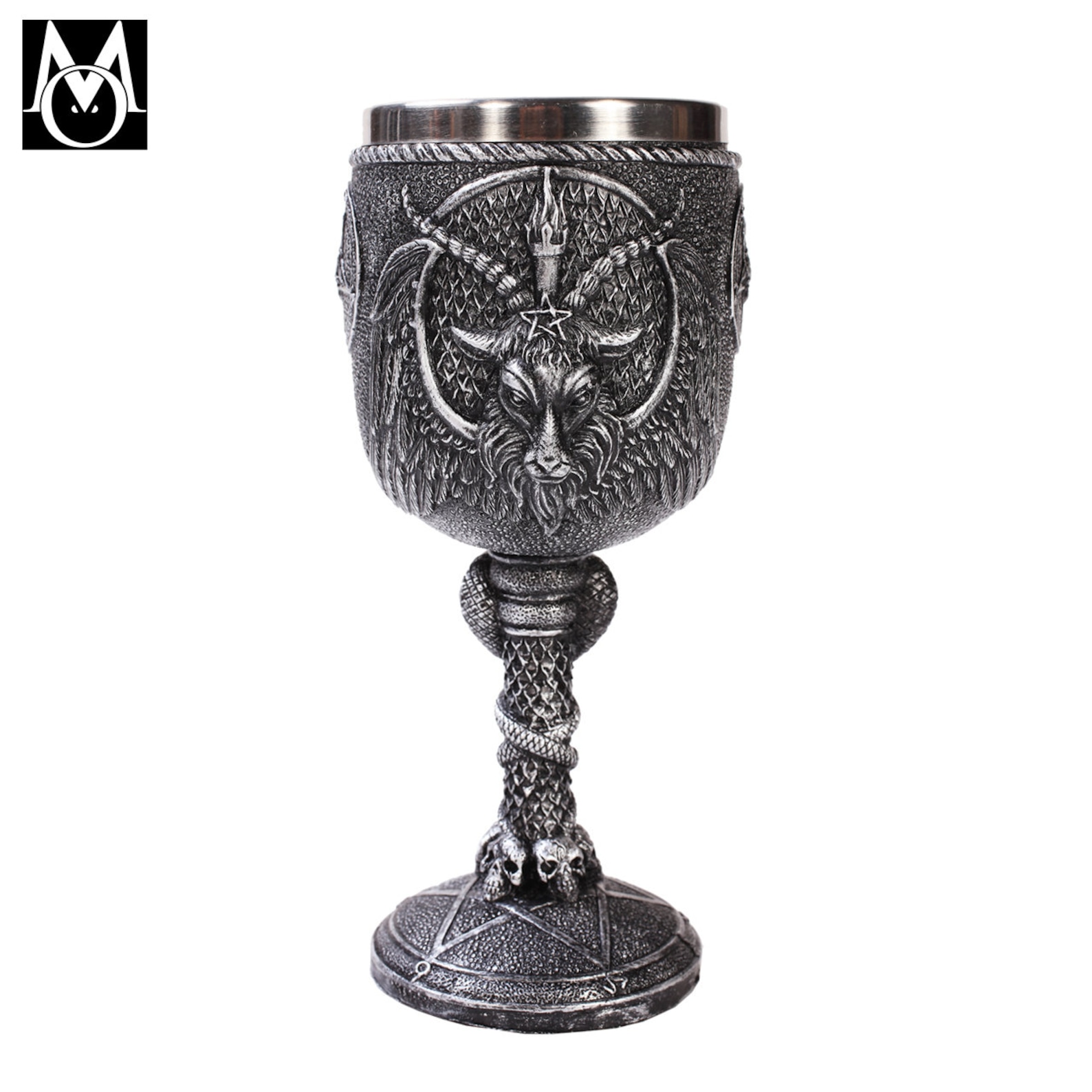 Baphomet Horned Goat Goblet, Baphomet False God, Idol, Chalice ...