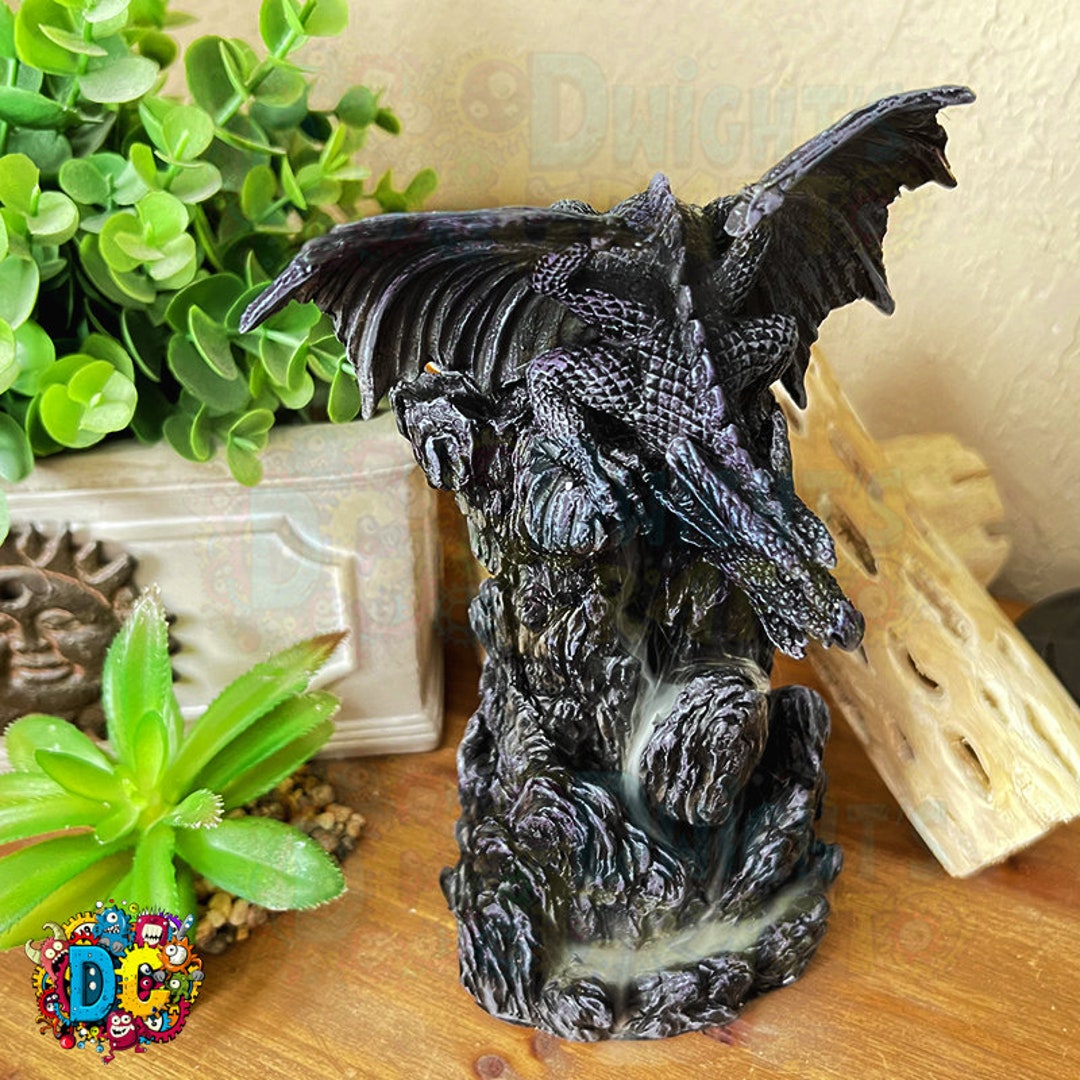 Dragon Backflow Incense Burner: Medieval Serpent Waterfall Aromatherapy ...