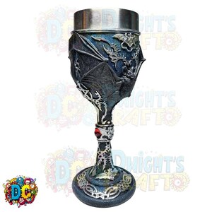 Vampire Bat Goblet, Fancy Scroll Work With Pentagram / Pentacle on ...