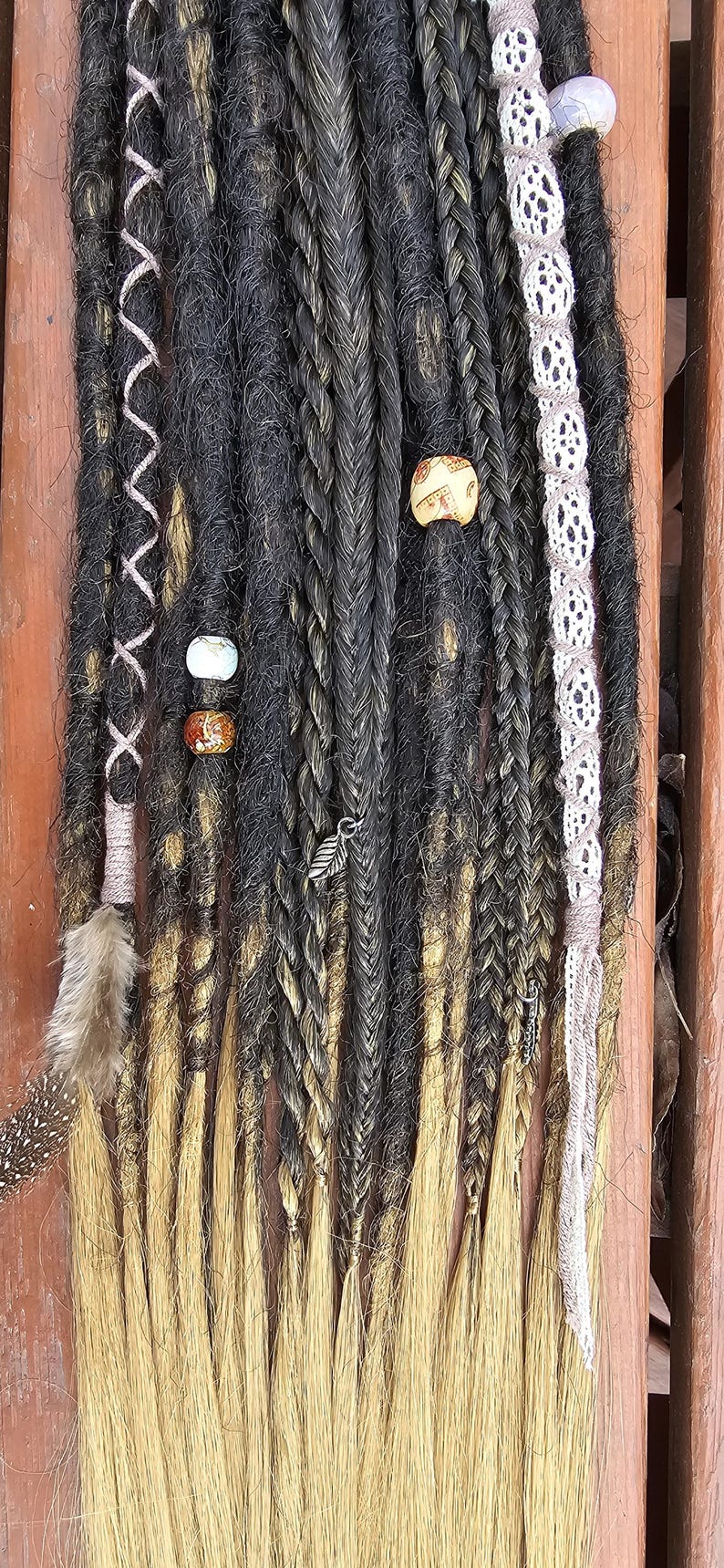 Teak Wood Dreadlocks Mini Set - Etsy