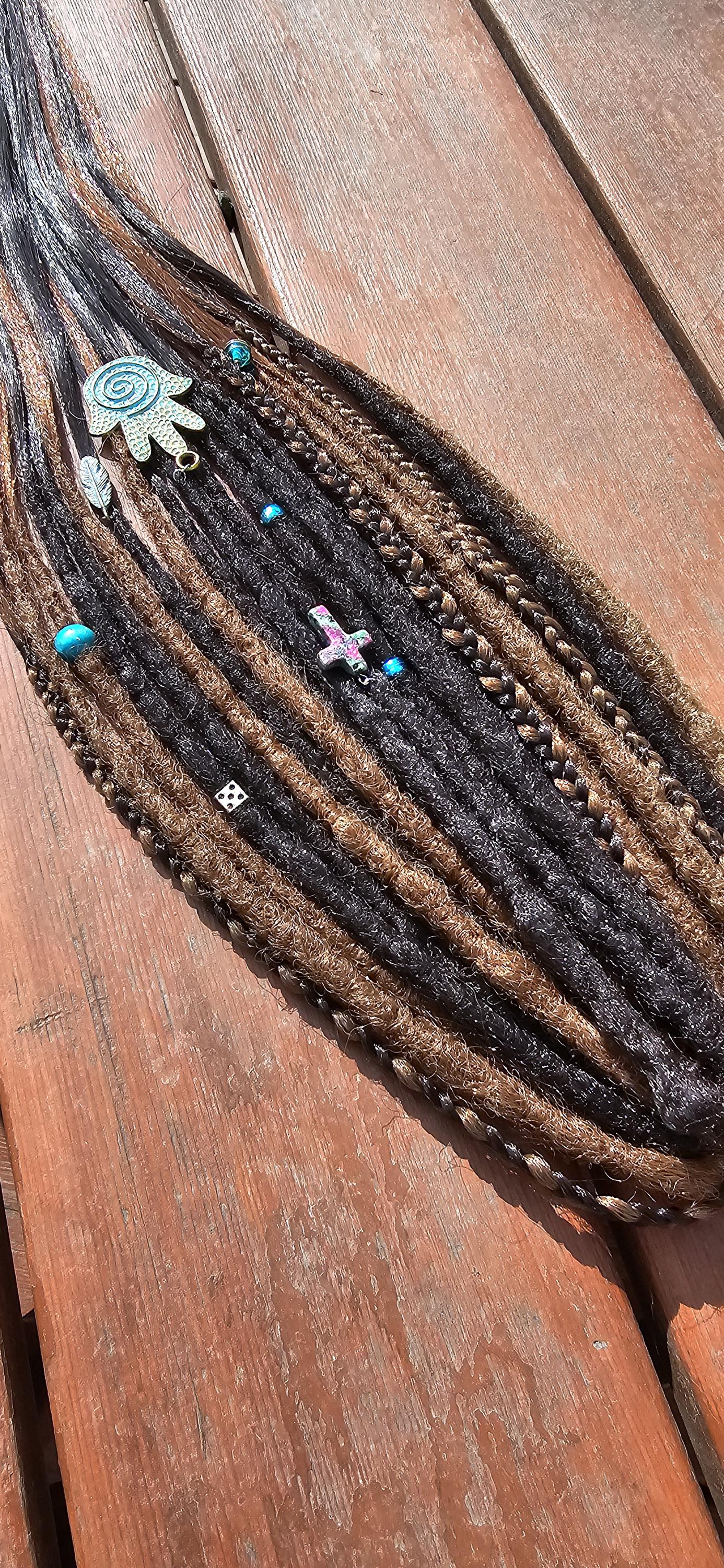 Teak Wood Dreadlocks Mini Set - Etsy