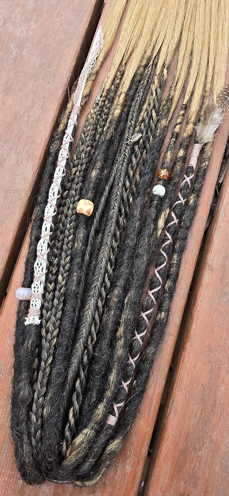 Teak Wood Dreadlocks Mini Set - Etsy