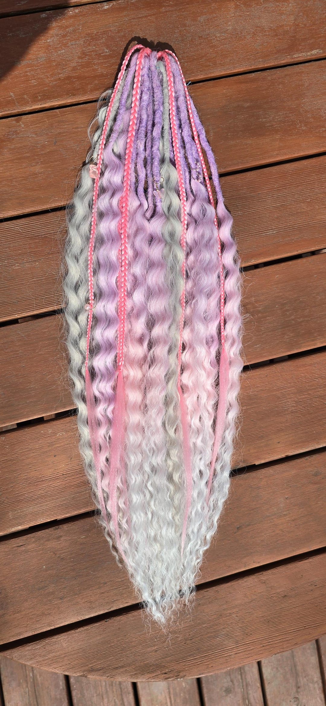 Unicorn Dream. Lilac, Pink, and Pastel Gray Temporary Synthetic ...