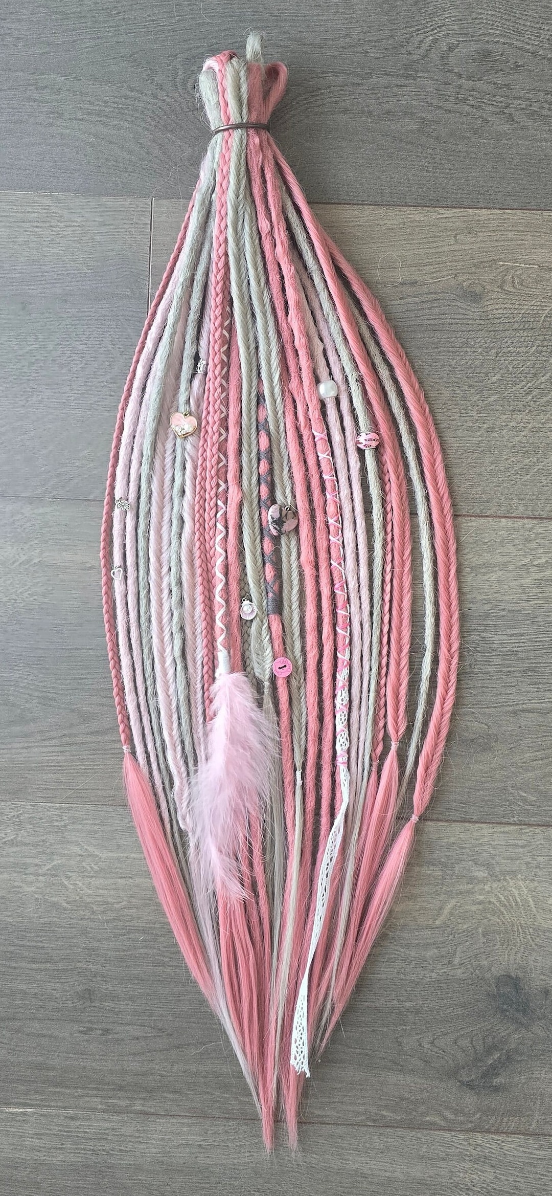 Rose Gold Dreadlocks and Braids Set. Easy to Use Dreadlocks and Braids ...