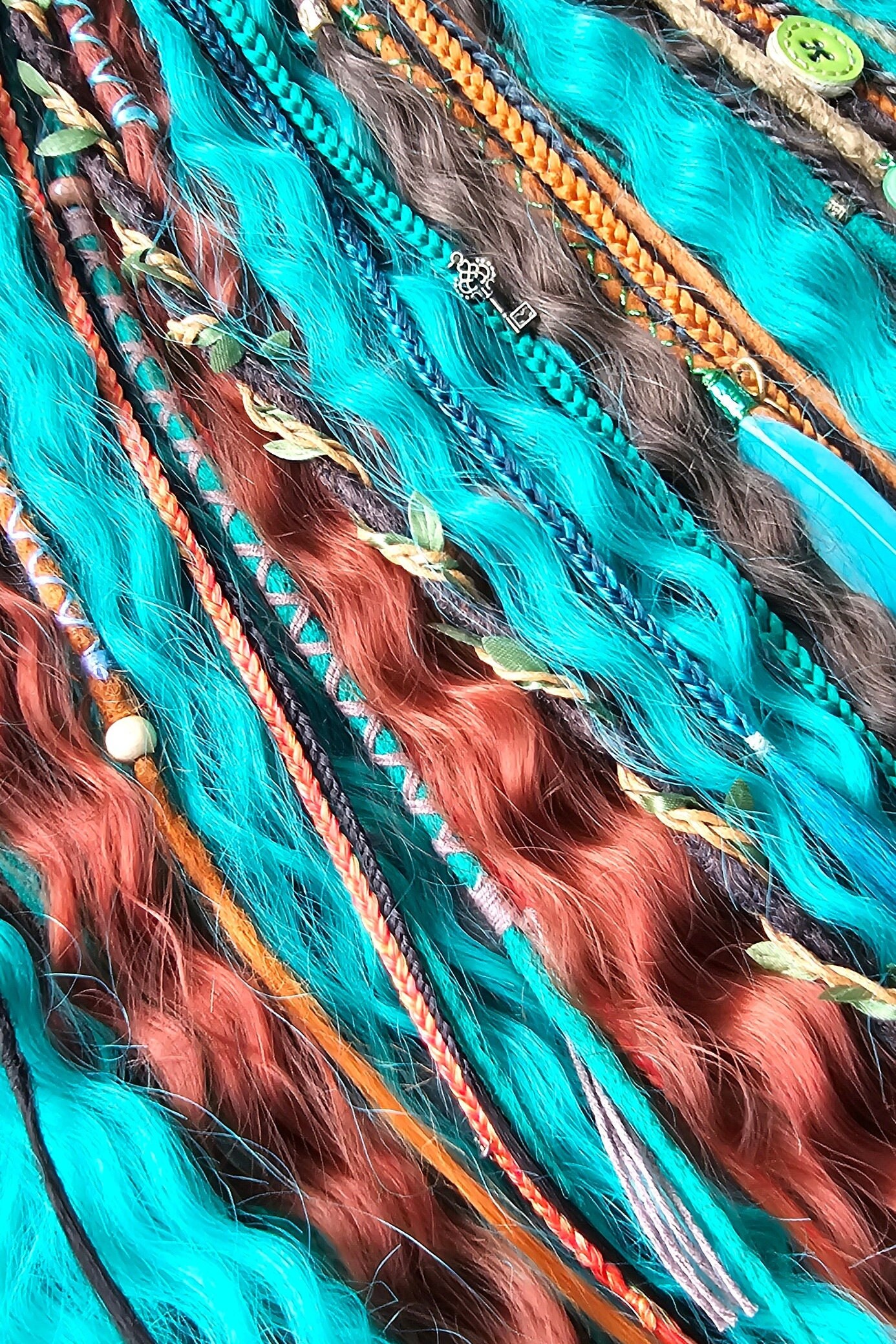Heart Mermaid Dreadlocks Wavy Set - Etsy