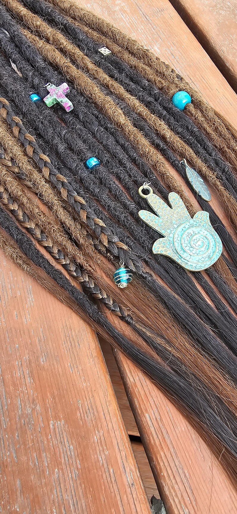 Teak Wood Dreadlocks Mini Set - Etsy