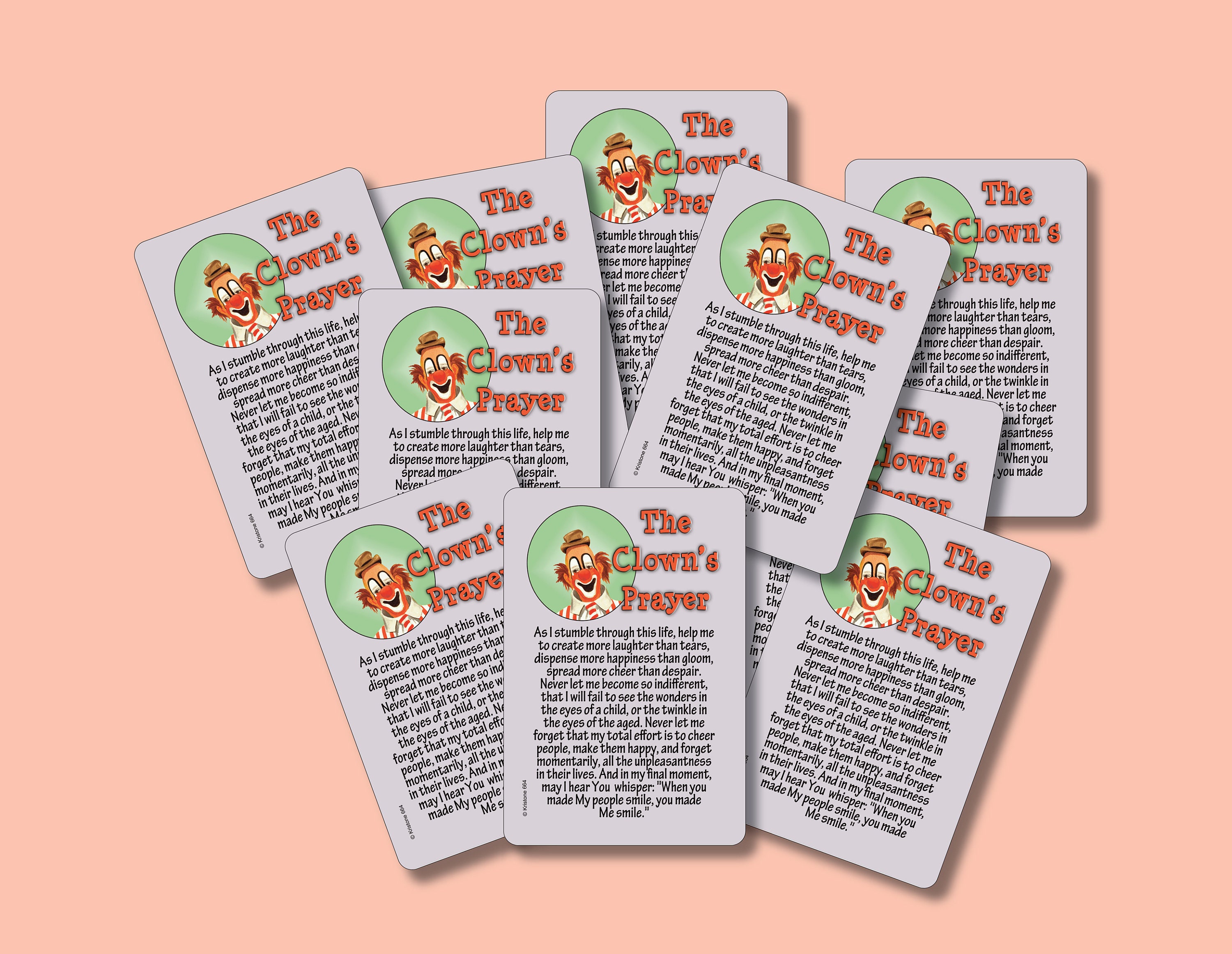 The Clown's Prayer - Mini-verse Cards, Wallet, Pocket, Inspirational ...
