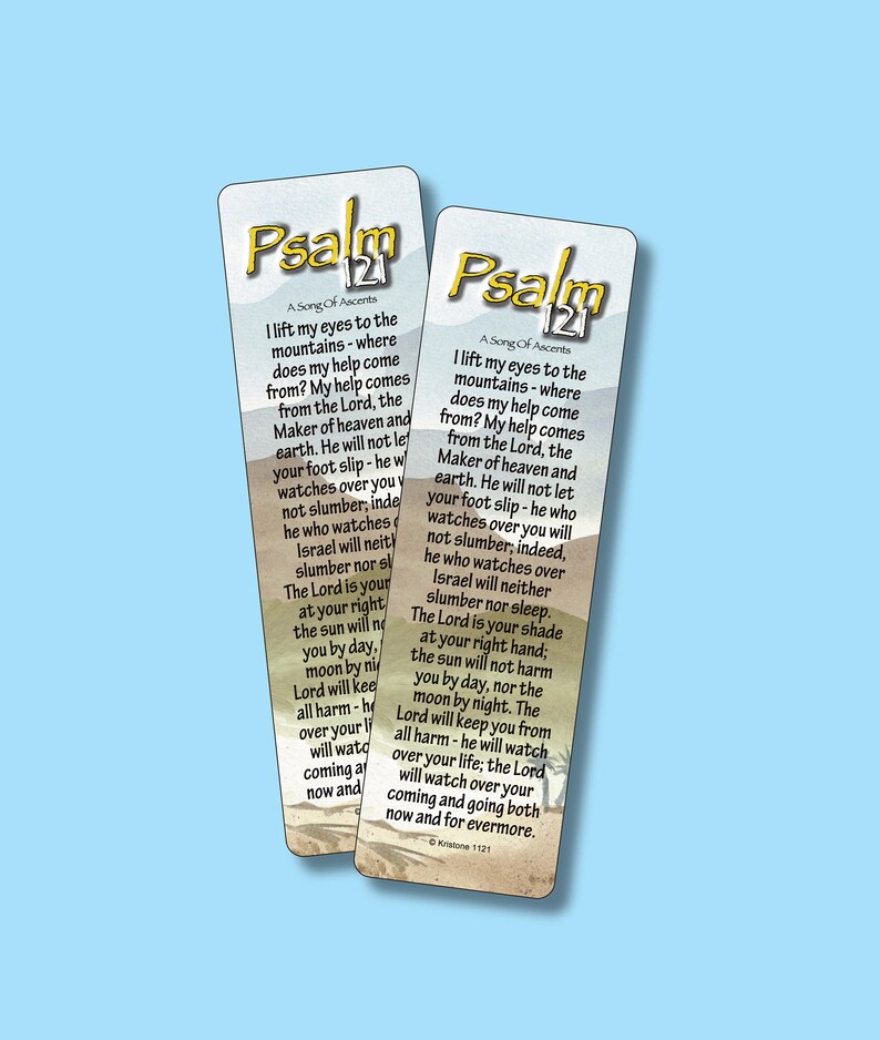 PSALM 121 Scripture Bookmark, Bible Verse Bookmark, Christian Gifts ...