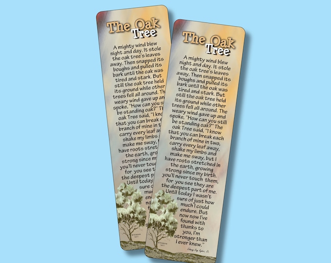 The Oak Tree Poem, Motivational, Encouragement, Inspirational Verse ...