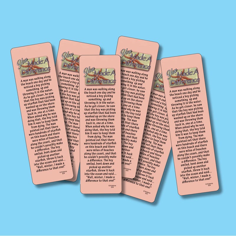 Starfish Bookmark - Etsy