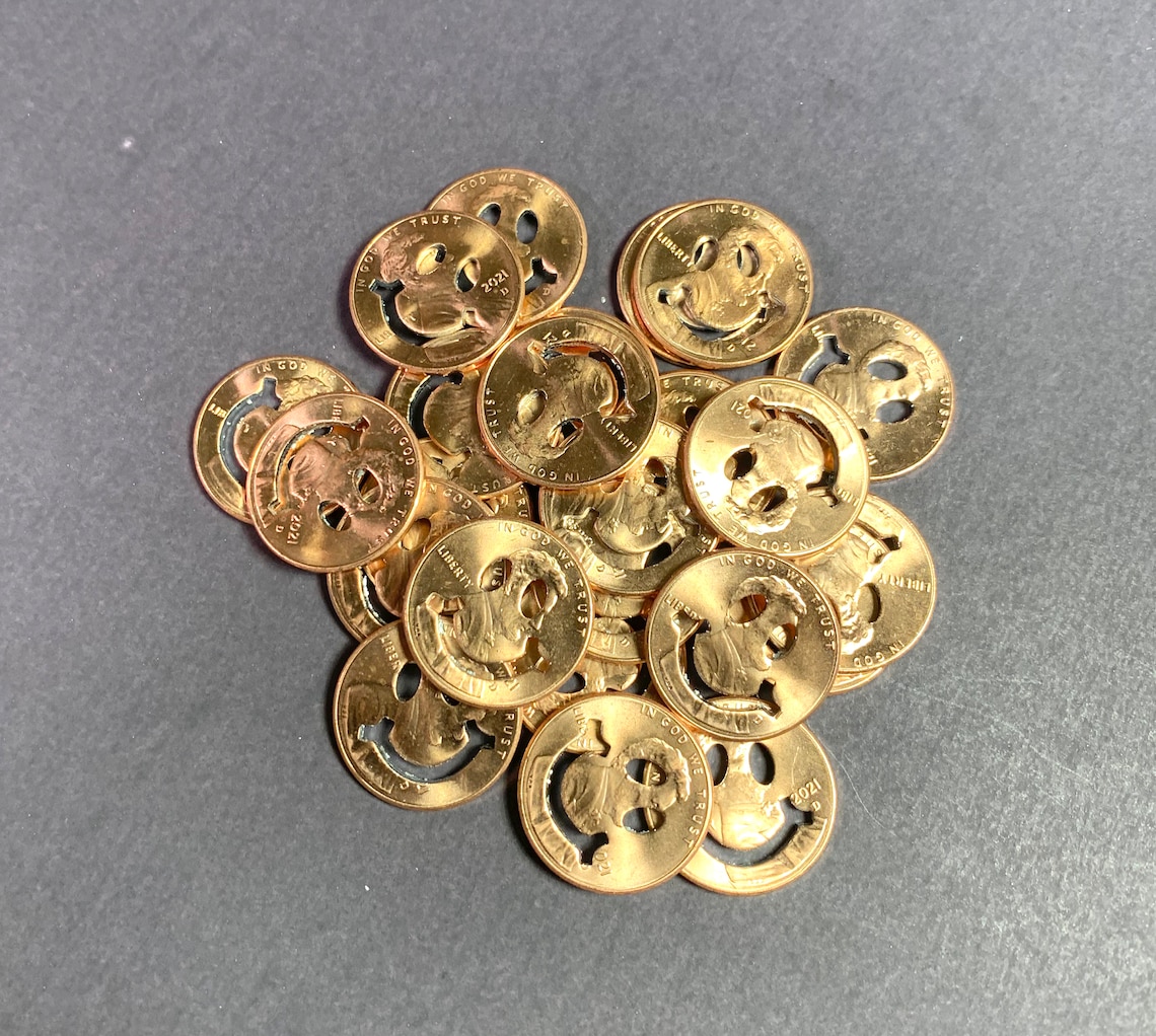 Keepsake Penny Smile Penny Smile Pennies From Heaven Lucky | Etsy