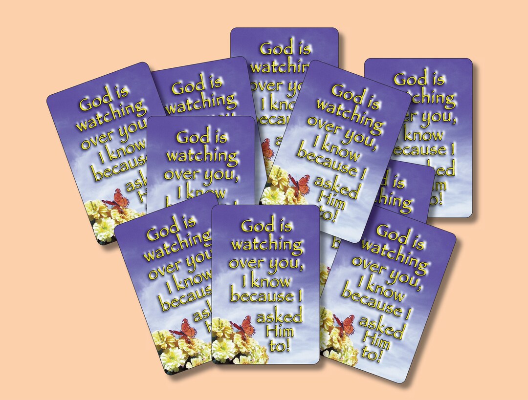 God is Watching You "i Know Because I Asked" - Mini-verse Cards, Wallet ...