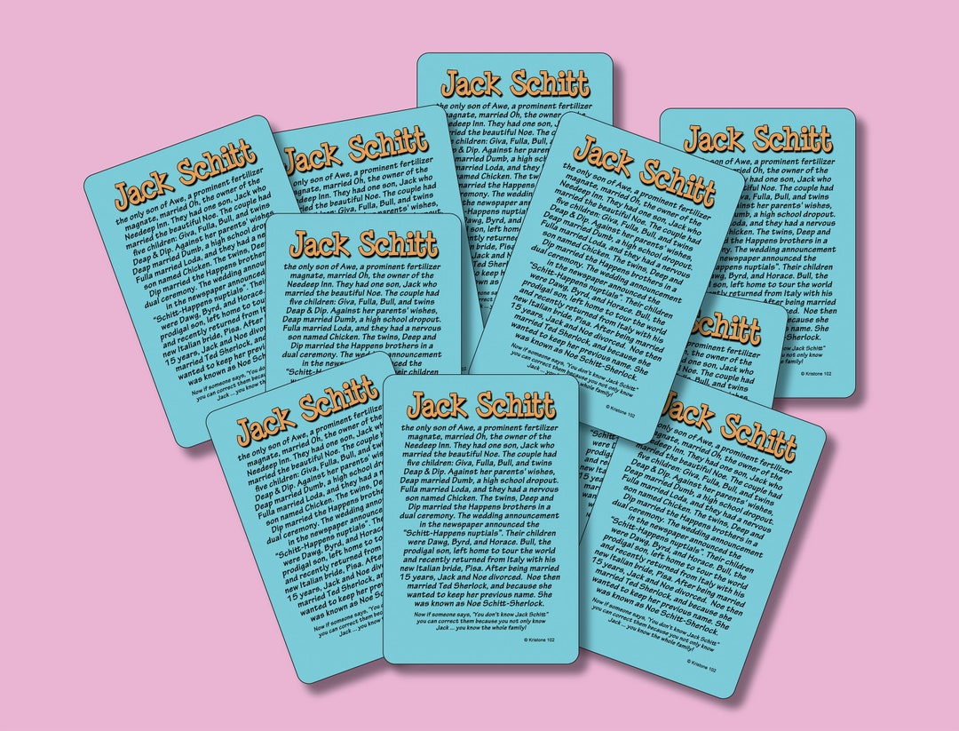 JACK SCHITT - the Only Son of Awe - Mini-verse Card, Wallet, Pocket ...