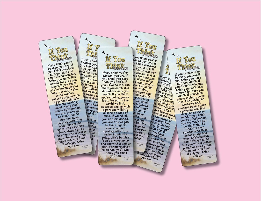 If You Think You Can - Poem, Motivational, Encouragement, Inspirational ...