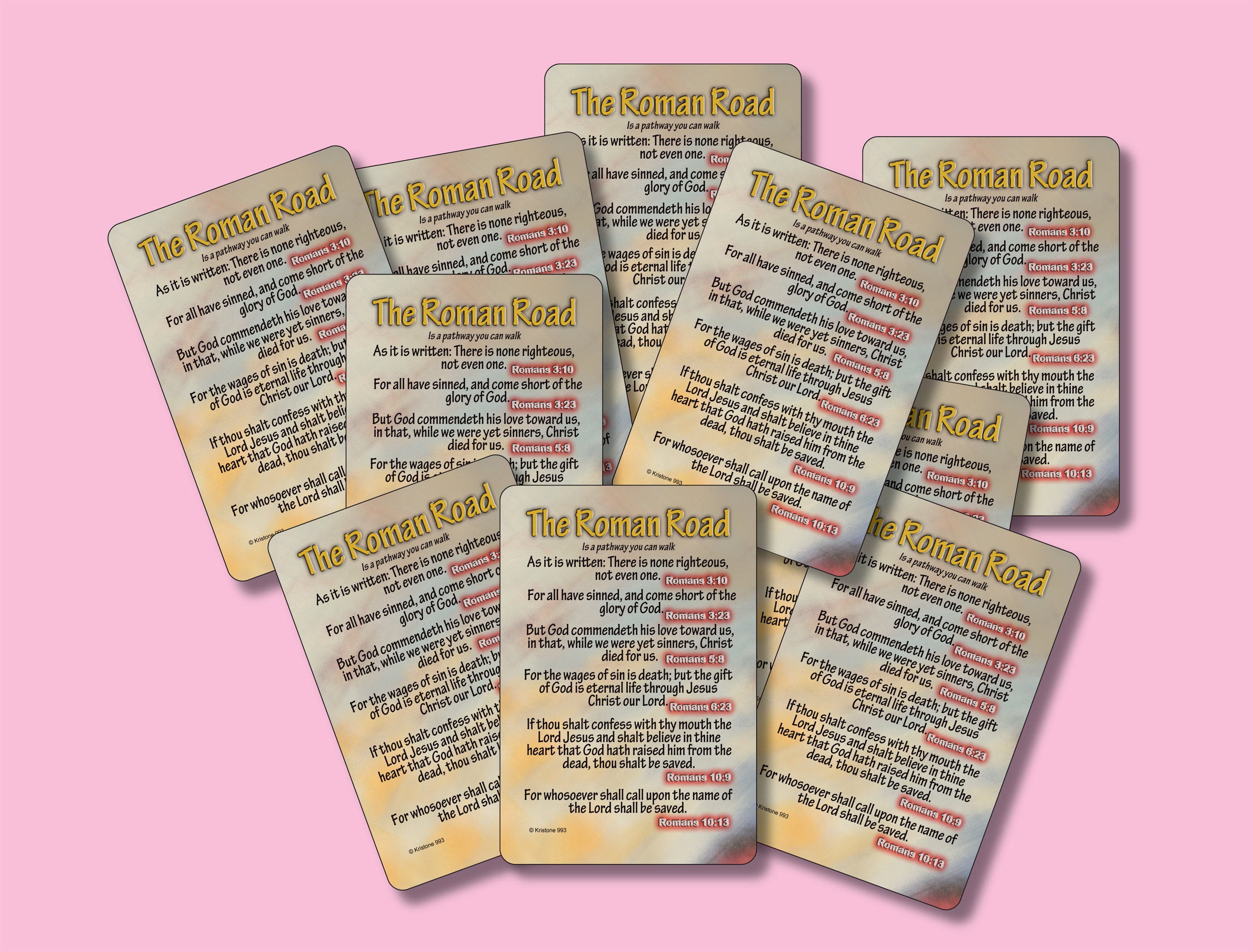 The Roman Road - Mini-verse Card, Wallet, Pocket, Inspirational ...