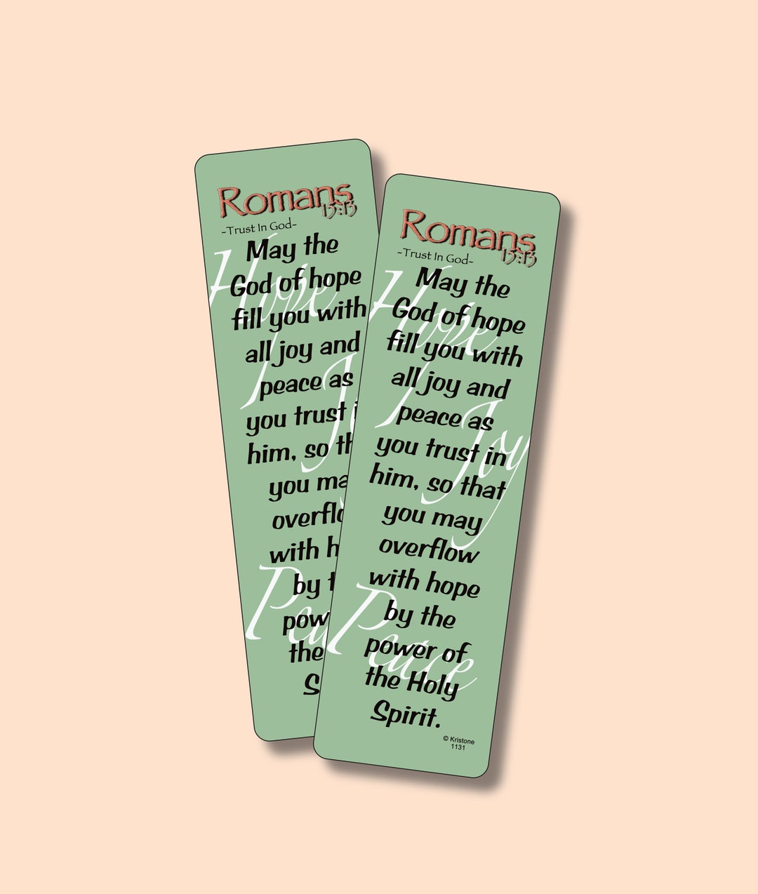 ROMANS 15:13 Scripture Bookmark, Bible Verse Bookmark, Christian Gifts ...