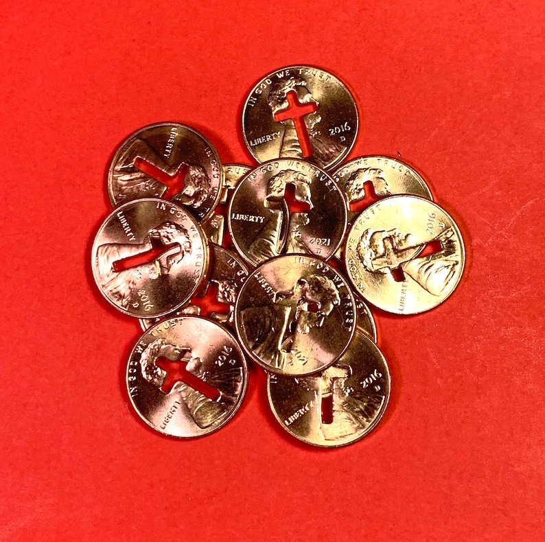 Keepsake Penny, Cross Penny, Cross Pennies From Heaven, Lucky Charm ...