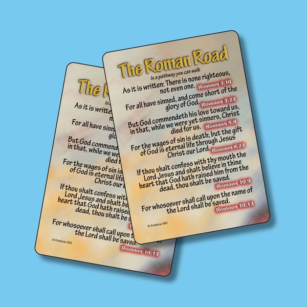 Romans Road to Salvation Png - Etsy