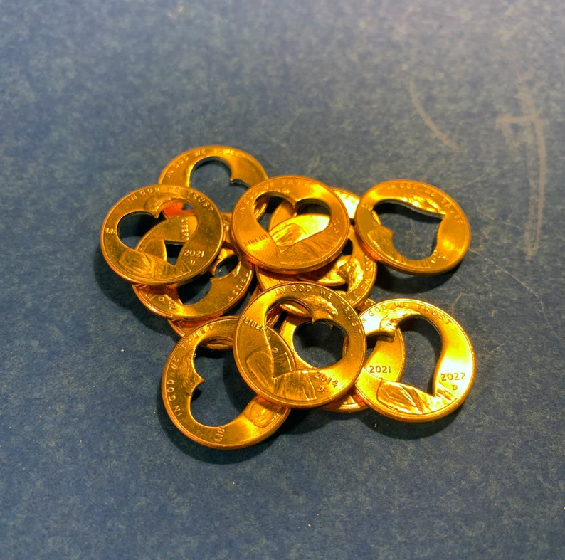 KEEPSAKE PENNY - Heart Penny, Heart Pennies From Heaven, Lucky Charm ...