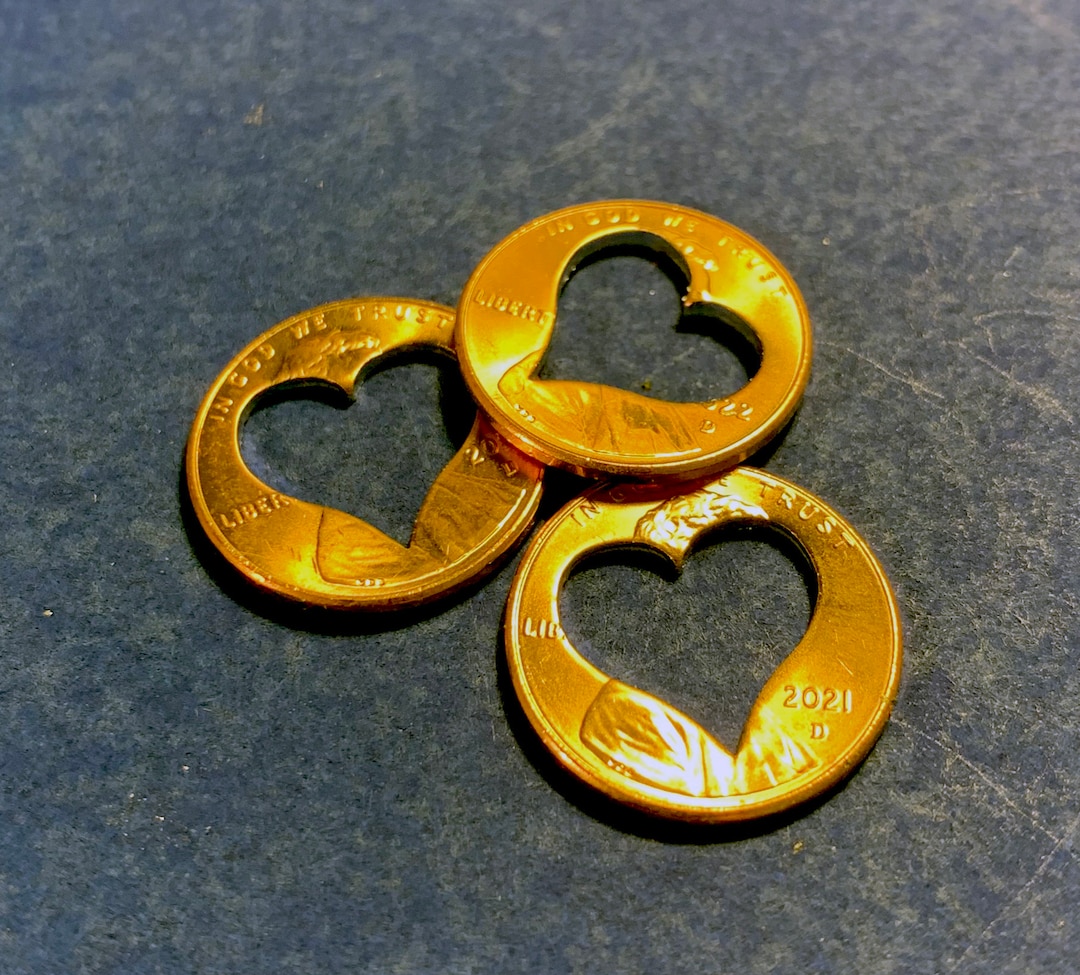 KEEPSAKE PENNY - Heart Penny, Heart Pennies From Heaven, Lucky Charm ...