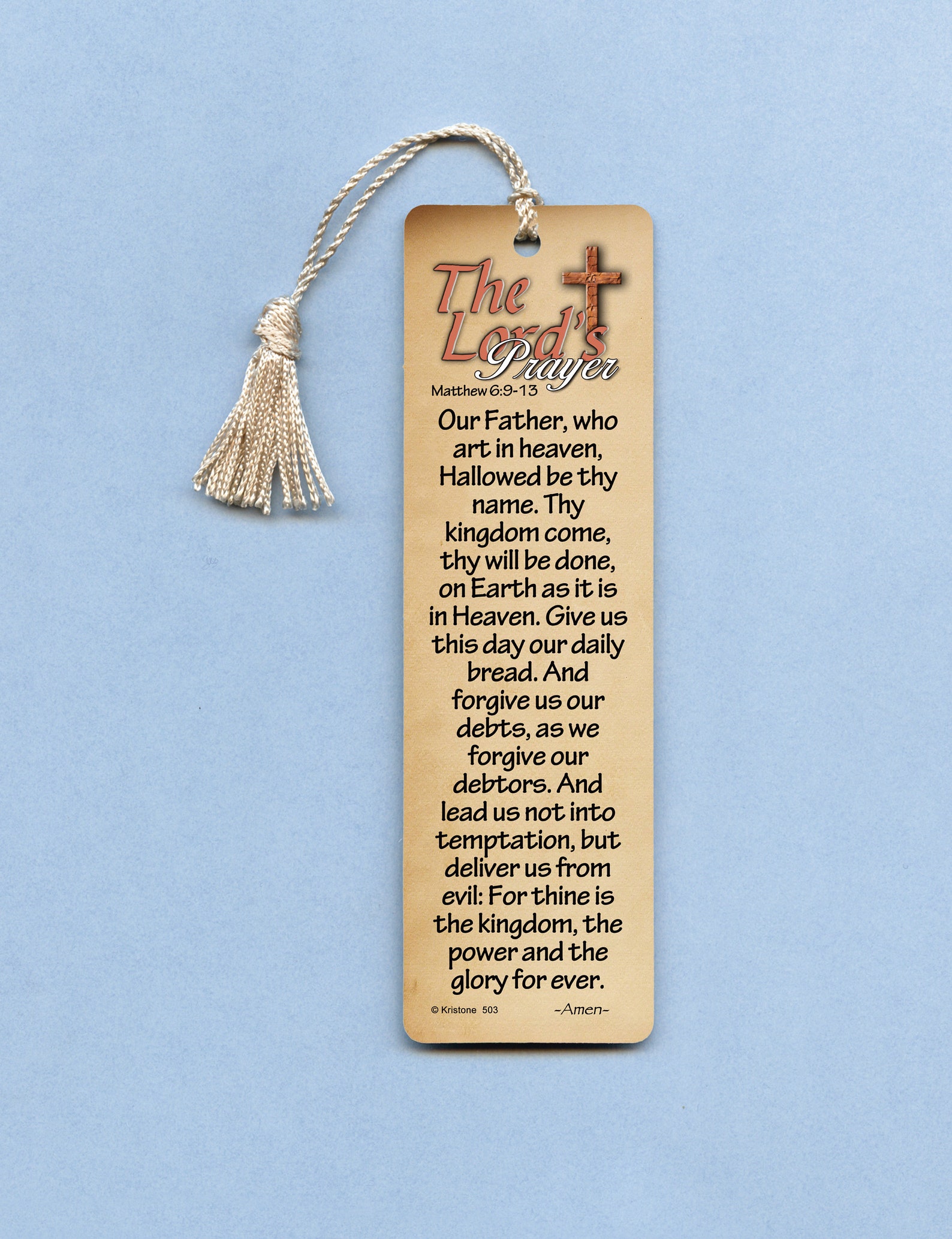 The Lord's Prayer - Tassel Bookmark - Encouragement, Inspirational ...